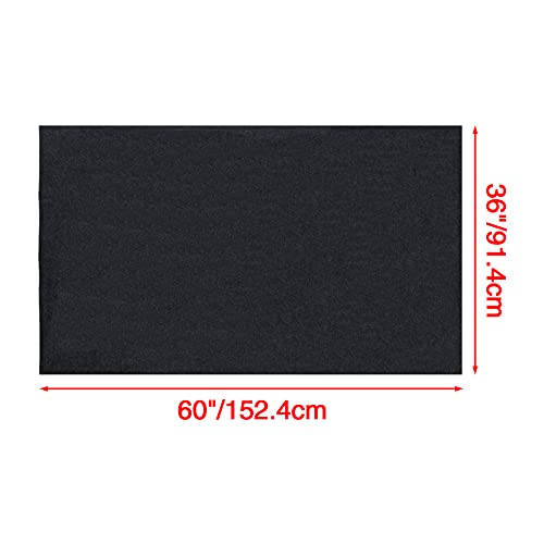 Under Grill Mat 36x60 Inch, BBQ Grilling Pad Floor Mat, Absorbent Oil Pad Protecting Decks and Patios, Reusable and Waterproof