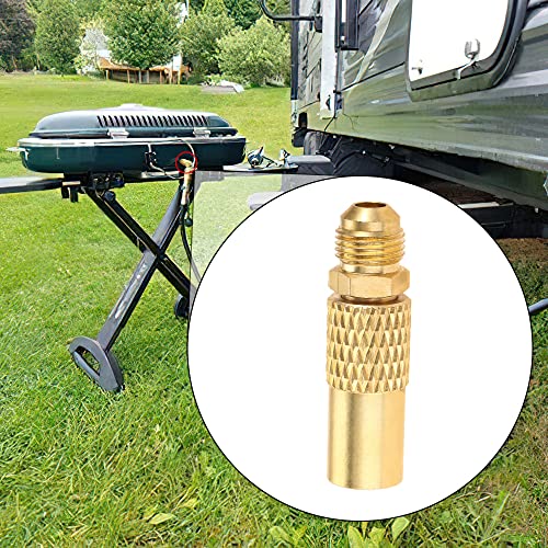 Hicello 3/8" Male Flare Converter Adapter for Coleman Roadtrip LXE Grill, Connect to RV Trailer Camper Propane Extension Hose