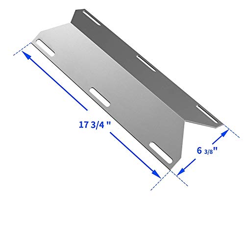 Htanch SN1231(3-Pack) SA3361(3-Pack) 15 13/16" Stainless Steel Heat Plate and Burner for Jenn Air 720-0336,720-0337,720-0511, 720-0512, 720-0339 Gas Grill