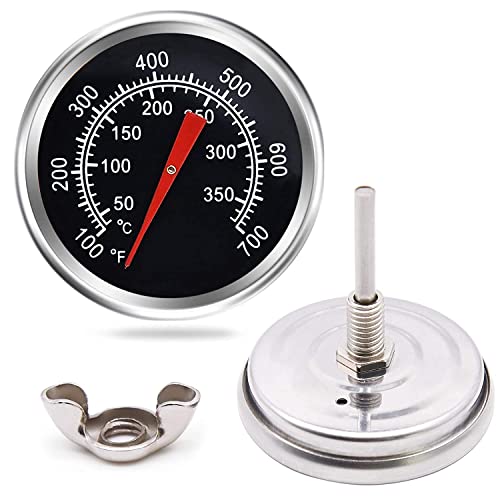 Grill Thermometer Temperature Gauge Replacement Parts for Chargriller 5050, 5650, Temp Gauge Heat Indicator for Charbroil 463251414, 463250212.