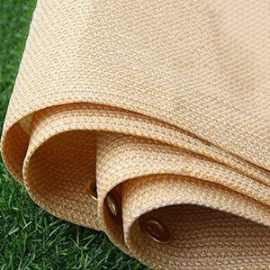 ALBN Balcony Screen Privacy Protection Outdoor Shading Net Windshield UV Protection HDPE Tear Resistant with Rope & Cable Ties, Height 1.1m/1.4m (Color : Beige, Size : 110x800cm)