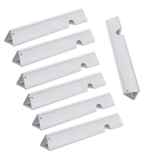 WALBZS 17 Inch Grill Flavorizer Bars Heat Plates for Weber Genesis II/LX 400 Series, Genesis II E410, E435, S435 (2017 and Newer) Grill Parts, Stainless Steel Replacement,Set of 7