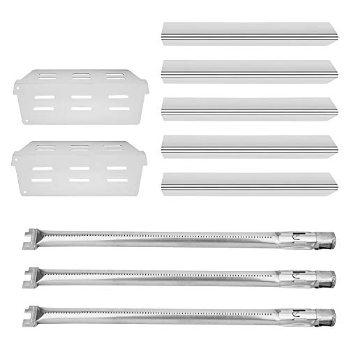 DcYourHome Grill Replacement Parts Kit for Weber Genesis 300 SER Grill Parts, 7621 Flavorizer Bars, 7622 Heat Deflector,67252 Burner Tube for Weber E330 E310 S310 E320 S330 EP310 S310 S320 EP330 Parts