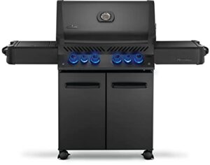 napoleon phantom prestige 500 bbq grill, matte black, natural gas - p500rsibnmk-3-phm premium barbecue gas cart