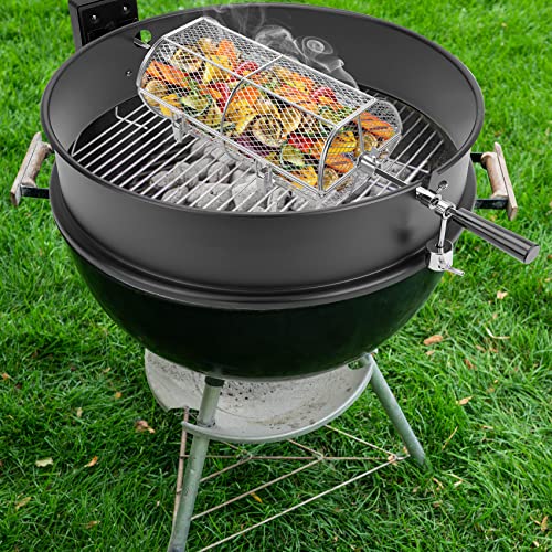 only fire Universal Stainless Steel Rotisserie Grill French Fries Basket Fits for Any Gas Grill