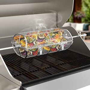 only fire Universal Stainless Steel Rotisserie Grill French Fries Basket Fits for Any Gas Grill