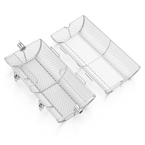 only fire Universal Stainless Steel Rotisserie Grill French Fries Basket Fits for Any Gas Grill