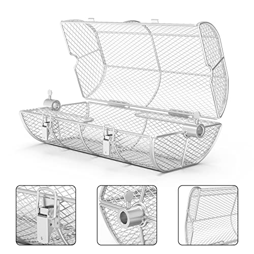 only fire Universal Stainless Steel Rotisserie Grill French Fries Basket Fits for Any Gas Grill