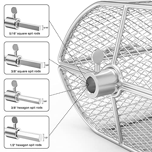 only fire Universal Stainless Steel Rotisserie Grill French Fries Basket Fits for Any Gas Grill