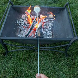 Jtshy Marshmallow Roasting Sticks,Marshmallow Sticks Kit Extending Roaster 32 Inch Set of 8 Telescoping Stainless Steel. Smores Skewers & Hot Dog Forks Kids Camping Campfire Fire Pit Accessories.