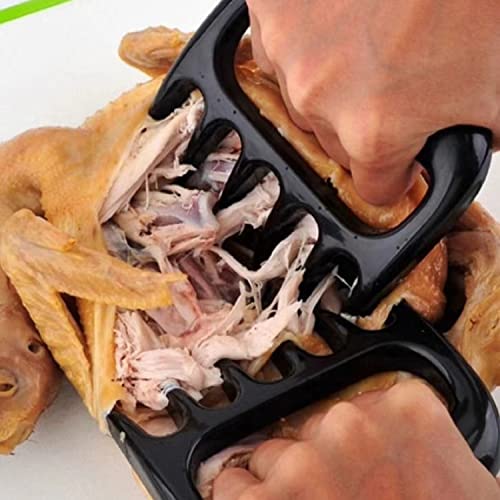 Auckway Meat Claws Meat Shredder for BBQ - Perfectly Shredded Meat, These are The Meat Claws You Need - Best Pulled Pork Shredder Claw x 2 for Barbecue, Grill (Black) (ACP09N)