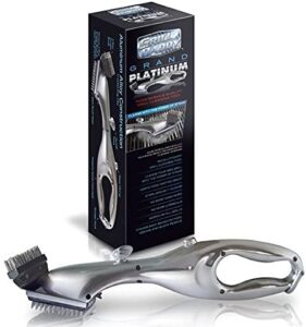 grill daddy gl13186c grand platinum steam grill brush, 20", gray