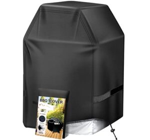 aoretic grill cover 32 inch gas bbq-cover, fit most 2 burner grill waterproof small barbeque cover with velcro straps & adjustable drawstring for weber,nexgrill,char-broil, monument,dyna-glo,kenmore