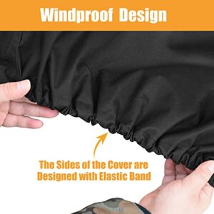 Amerbro Cover for Ninja Woodfire Outdoor Grill - Waterproof Grill Cover for Ninja OG701 Grill Smoker - Anti-Fade & UV Resistant, Heavy Duty 600D Oxford Fabric - 19" x 24" x 13"