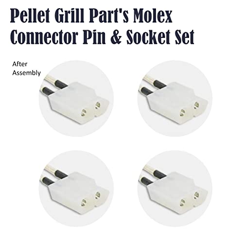 Molex Connector Pin & Socket Replacement Part for Traeger/Pit Boss/Camp Chef Wood Pellet BBQ Grill