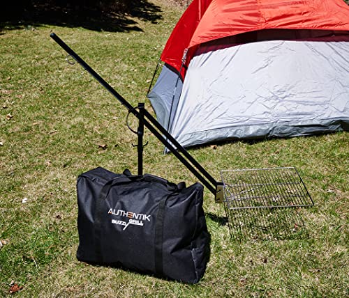 Authentik BuzzyGrill Camping Grill and BuzzyGrill Portable Storage Carry Bag Bundle