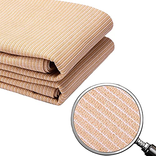 WUZMING Balcony Privacy Protective Screens, Outdoor Garden Fence Privacy Protection Weatherproof UV Protection, with Rope and Cable Ties (Color : Beige, Size : 60x420cm)