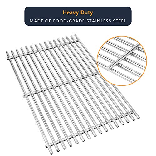 7639 Cooking Grates for Weber Spirit 300 & Spirit II 300 Series E310 E320 S310 S320 E/S 330, Weber Genesis Silver B/C Parts, Genesis Gold B/C, Spirit 700, Weber 900, Weber 7638 Grates, Stainless Steel