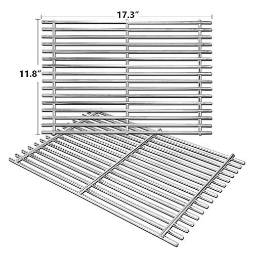 7639 Cooking Grates for Weber Spirit 300 & Spirit II 300 Series E310 E320 S310 S320 E/S 330, Weber Genesis Silver B/C Parts, Genesis Gold B/C, Spirit 700, Weber 900, Weber 7638 Grates, Stainless Steel