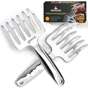 meat shredder claws, stainless steel meat claws, bear claws for shredding meat, bbq claws for handling, lifting, shredding pork, chicken, pulled pork claw x2