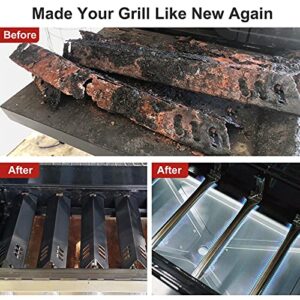 Adviace Grill Parts Kit Compatible with Dyna-Glo Dynaglo DGF510SBP DGF493BNP, Backyard Grill BY13-101-001-12 BY15-101-001-02 GBC1461W, 5 Pack Heat Plate Shields & Grill Burner Tubes & Grill Igniters