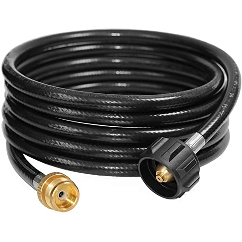 NOMADIQ Propane Adapter Hose | 1 lb to 20 lb Converter | 10 feet