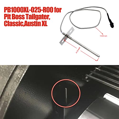 LCD Digital Thermostat Kit Replacement for Pit Boss Grills P7-340/700/1000 Compatible with Pit Boss Classic Austin XL Tailgater Control Board with 2*Meat Probes, RTD Temperature Probe