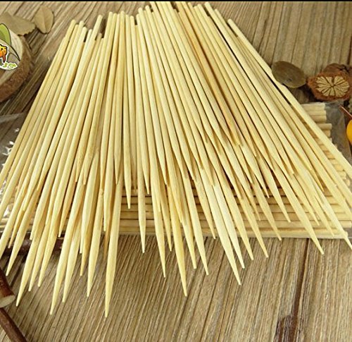 Kabob skewers PACK of 500 8 inch bamboo sticks made from 100 % natural bamboo - shish kabob skewers - (500)