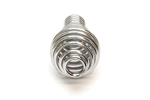 Spring Stove Handle, Chrome Finish, Tapered at one end. Max Diameter: 1-3/4", Length: 3-1/2", Fits 1/2" Rod. for use with BBQ Grills, Smokers, Furnaces, Coal/Wood/Pellet Stoves, Boilers.