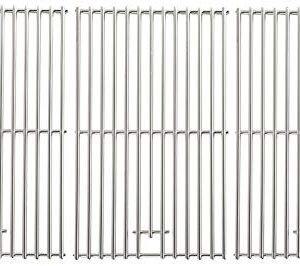 17 1/8" Cooking Grill Grates for Dyna-Glo DGE530GSP DGE530GSP-D, Members Mark 720-0882D, Nexgrill 720-0882A 720-0882S Replacement Parts, Charbroil 463234413 463234614 463234815, Stainless Steel, 3PCS