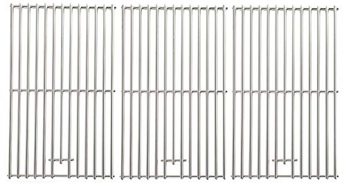 17 1/8" Cooking Grill Grates for Dyna-Glo DGE530GSP DGE530GSP-D, Members Mark 720-0882D, Nexgrill 720-0882A 720-0882S Replacement Parts, Charbroil 463234413 463234614 463234815, Stainless Steel, 3PCS