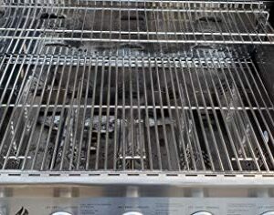 17 1/8" Cooking Grill Grates for Dyna-Glo DGE530GSP DGE530GSP-D, Members Mark 720-0882D, Nexgrill 720-0882A 720-0882S Replacement Parts, Charbroil 463234413 463234614 463234815, Stainless Steel, 3PCS