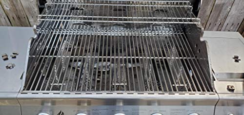 17 1/8" Cooking Grill Grates for Dyna-Glo DGE530GSP DGE530GSP-D, Members Mark 720-0882D, Nexgrill 720-0882A 720-0882S Replacement Parts, Charbroil 463234413 463234614 463234815, Stainless Steel, 3PCS