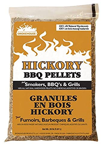 Smokehouse 9760-040-0000 BBQ Pellets 20# Bag - Hickory