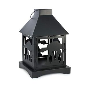 seven20 sw10712 star wars at-at stamped lantern, black,12 inches tall