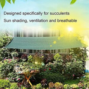 ALBN 75% Shade Netting Sunblock Shade Cloth Net Mesh Tarp HDPE UV-Resistant Protection Plants Flowers Outdoor Shade Screen, with Rope (Color : Green, Size : 1x1.5m)