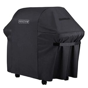 58 Inch BBQ Grill Cover, Wenscha Premium Grill Covers Fully Waterproof, 58x24x48 Inches, UV & Fade & Rip Resistant, Fits Most Brands of Grill - Black