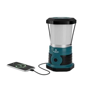 blazin' sun 1500 lumen | led lanterns rechargeable with power bank | hurricane, emergency, storm, power outage light | 85 hour runtime (teal)