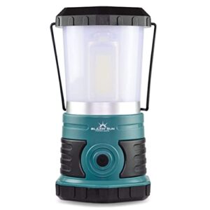 Blazin' Sun 1500 Lumen | Led Lanterns Rechargeable with Power Bank | Hurricane, Emergency, Storm, Power Outage Light | 85 Hour Runtime (Teal)