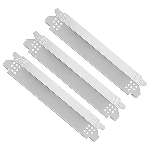 DcYourHome Heat Plate Shields for Nexgrill 720-0830H, 5 Burner 720-0888, 720-0888N, 6 Burner 720-0896B, 720-0898 Gas Grills, Stainless Steel Heat Tent Flame Tamer (3 Pack)