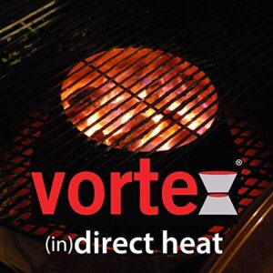 VORTEX (IN)DIRECT HEAT for Charcoal Grills, Medium Size - For Weber Kettle 22 26.75 WSM Smokey Mountain XL Kamado XL Big Green Egg