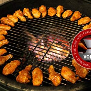 VORTEX (IN)DIRECT HEAT for Charcoal Grills, Medium Size - For Weber Kettle 22 26.75 WSM Smokey Mountain XL Kamado XL Big Green Egg