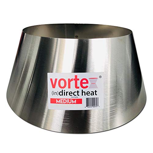 VORTEX (IN)DIRECT HEAT for Charcoal Grills, Medium Size - For Weber Kettle 22 26.75 WSM Smokey Mountain XL Kamado XL Big Green Egg