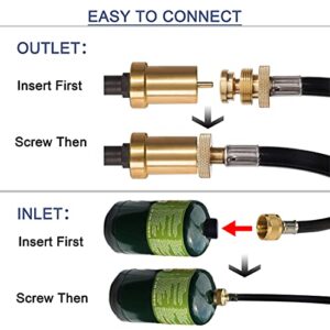 GCBSAEQ 5FT 1lb Propane Tree Extension Hose Propane Tee Adapter Fit for Buddy Heater, Weber Q Grill, Coleman Camping Stove and more