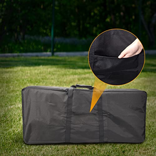 Patio Grill Cover & 600D Heavy Duty Stove Carry Bag for Camp Chef 3 Burner Propane Stoves, Weather-Resistant Grill Cover Fit Stove Models GB90D, TB90LW, TB90LWG, TB90LWG15, SPG90B, DB90D and More