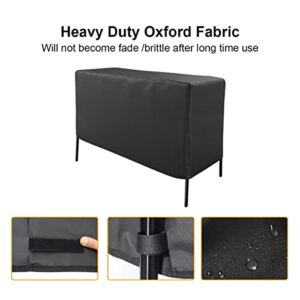 Patio Grill Cover & 600D Heavy Duty Stove Carry Bag for Camp Chef 3 Burner Propane Stoves, Weather-Resistant Grill Cover Fit Stove Models GB90D, TB90LW, TB90LWG, TB90LWG15, SPG90B, DB90D and More