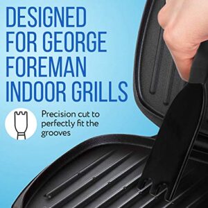 [2 Pack] Impresa Spatula / Scraper for George Foreman Indoor Grills - George Foreman Grill Spatula / Scraper - Cleaner Tool with Ergonomic Handle – Heat Resistant Tool for Panini Grill Press