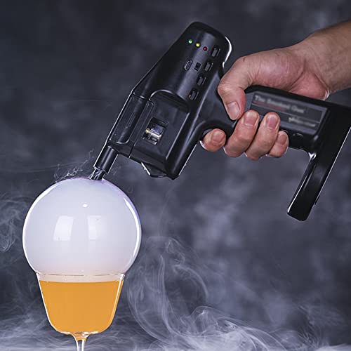 Q-FFL Smoke Generator Tool, Handheld Smoked Bubble Gun, No Open Flame Required, Smoking Gun, Kitchen Food Smoker, multi-colored