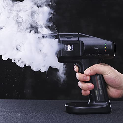 Q-FFL Smoke Generator Tool, Handheld Smoked Bubble Gun, No Open Flame Required, Smoking Gun, Kitchen Food Smoker, multi-colored