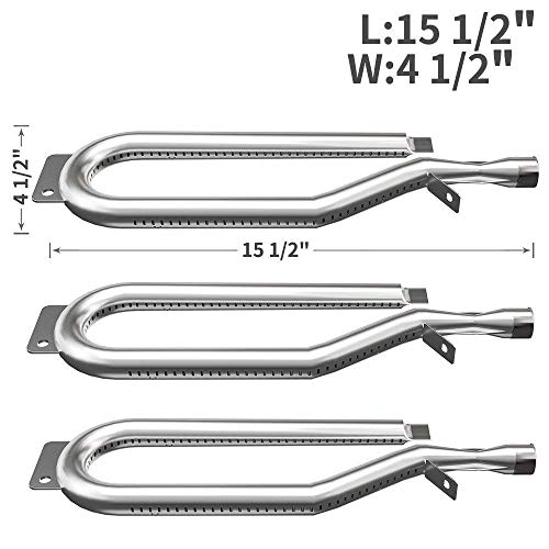 Sunshineey Gas Grill Replacement Parts,Stainless Steel Burners,Heat Plates for Members Mark BQ05046-6, BBQ ProBQ05041-28, BQ51009, Sam's Club, Outdoor Gourmet Repair Kit (3PACK)